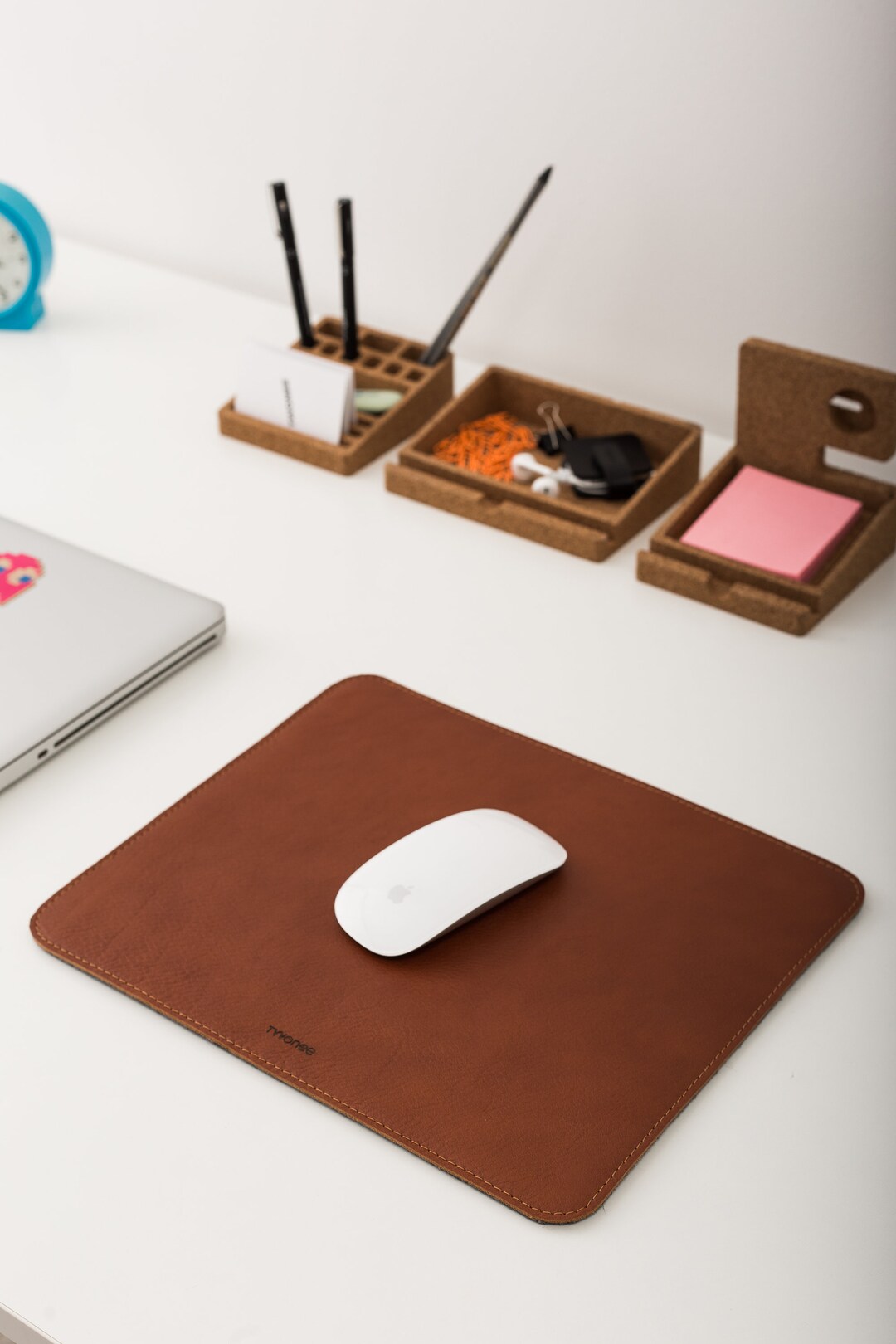 Leather Mouse Pad / Leather Desk Mat / Leather Accessories / Computer ...