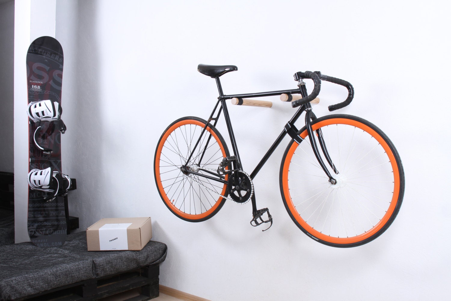 Copenhagen wall mount bike rack / indoor bike storage / wall | Etsy