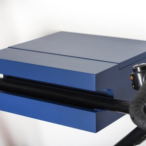 Wood Bike Wall Mount / Blue Shelf for Bike Storage / Wooden Bike Rack ...