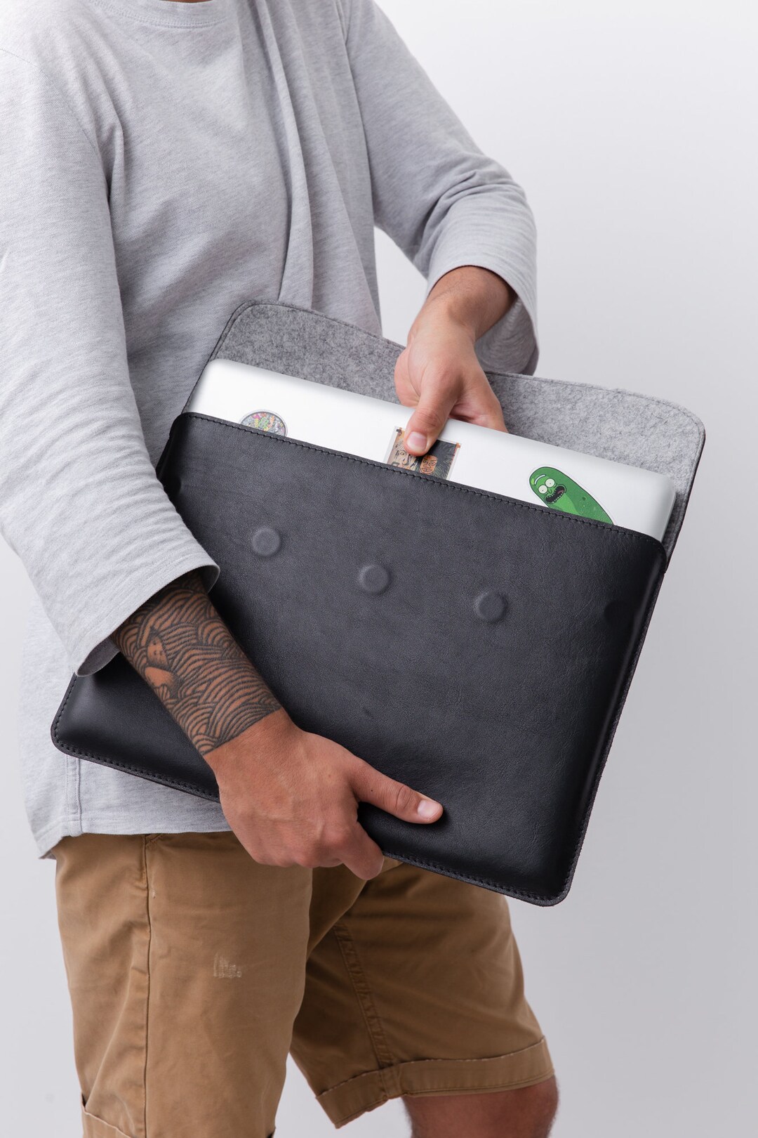 MacBook Pro 16" Leather Case / Premium Laptop Sleeve / MacBook Pro ...