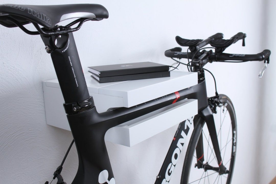 Wood Bicycle Wall Mount / Bike Rack for Indoor Storage / White - Etsy