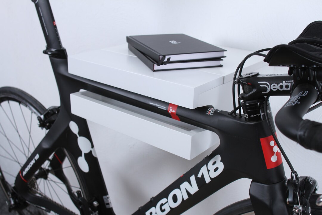 Wood Bicycle Wall Mount / Bike Rack for Indoor Storage / White - Etsy