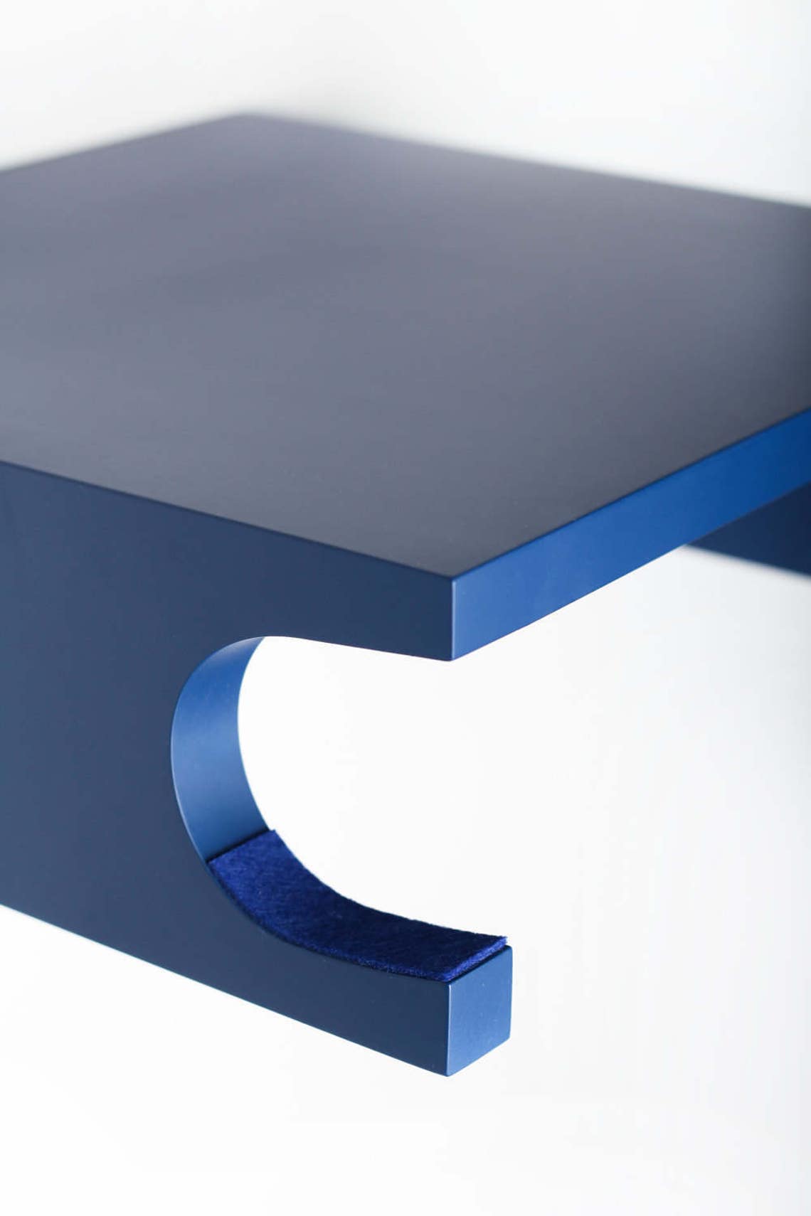 Wooden Bike Shelf / Blue Wall Bike Rack / Bicycle Holder / - Etsy