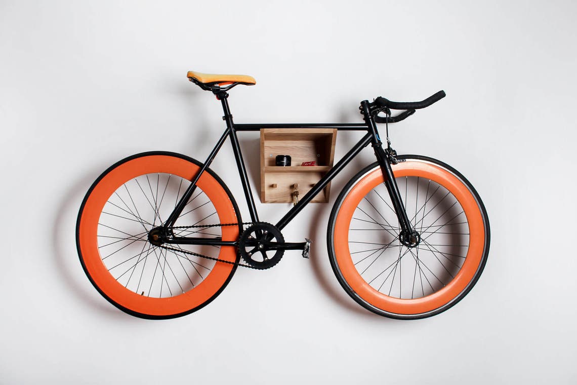 Wall Mount Bike Rack/ Indoor Bicycle Storage/ Wall Bike Hanger | Etsy