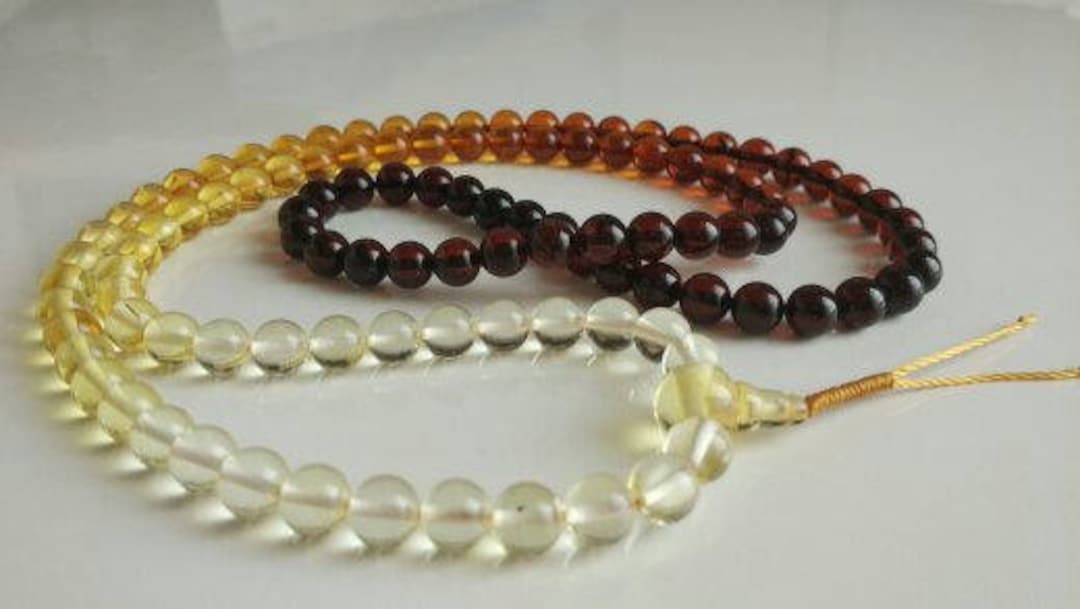 FULL OF LIFE: 108 Beads Baltic Amber Mala (size Ø7 Rainbow) - Etsy