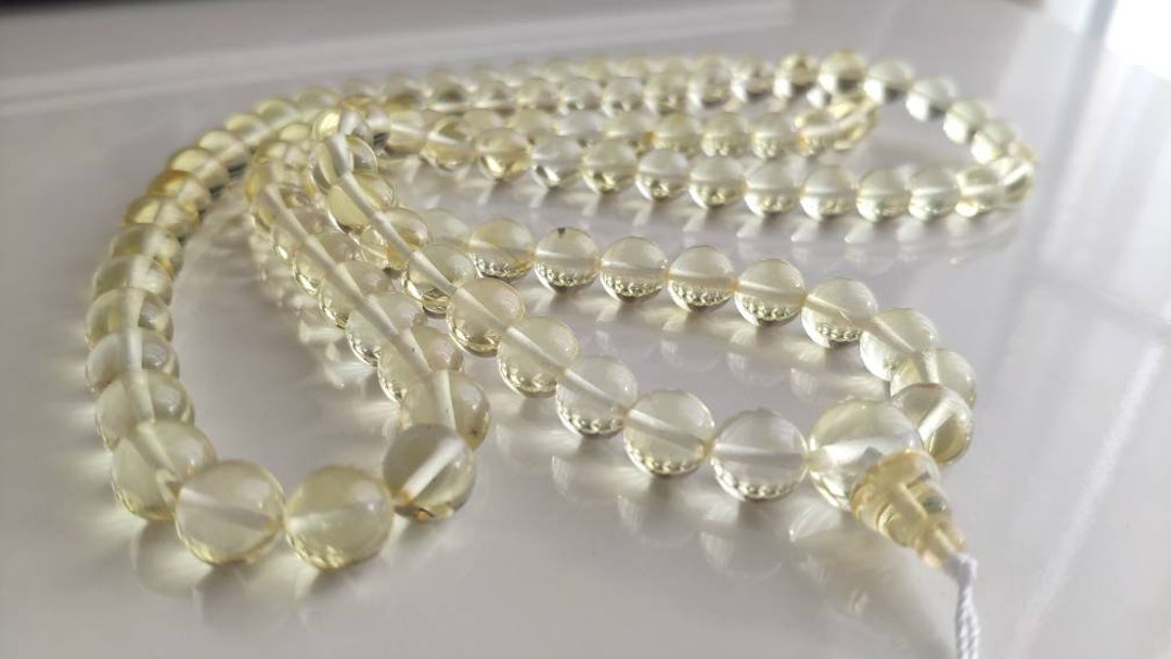BIG XXL Mala - 108 Bead Amber Mala for Meditation (size Ø9 Colour 1 ...