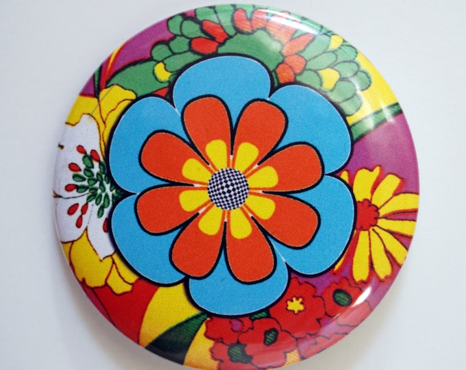 Groovy Mod Flower Power 2.25 Inch Pin - Etsy