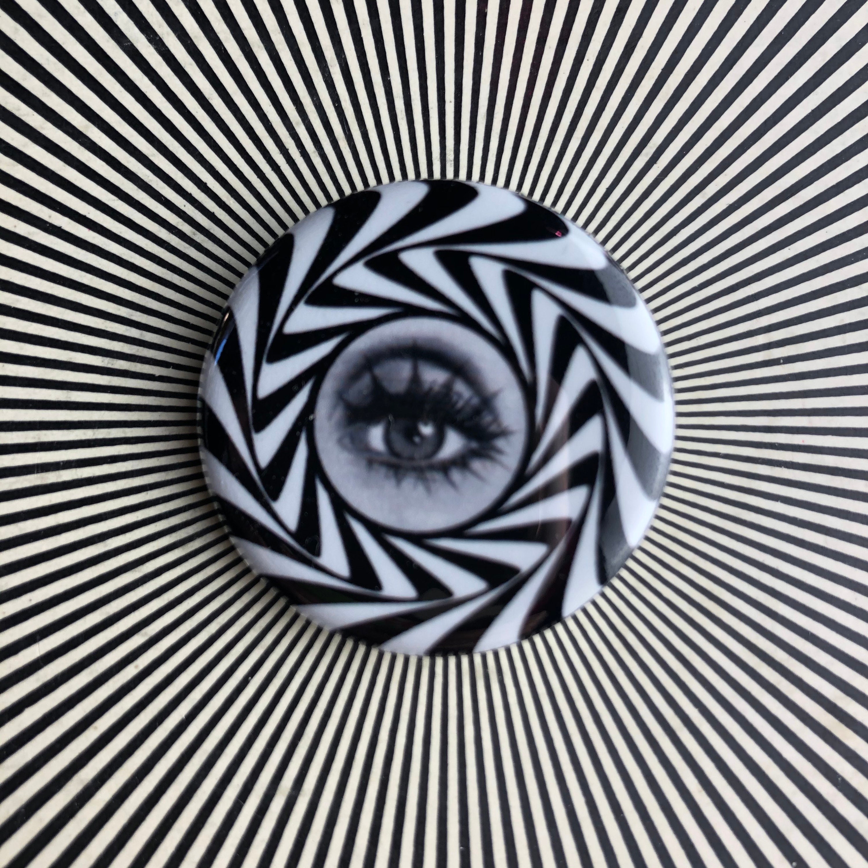 1.25 Inch Optical All Seeing Eye Pin - Etsy