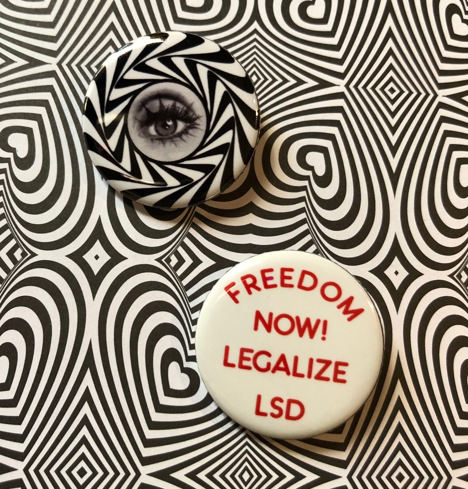 Freedom Now Legalize LSD 1.25 Inch Pin - Etsy
