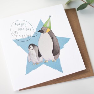 HAPPY BIRTHDAY Flappy Bird-day Penguin Party Greeting Card - Etsy UK