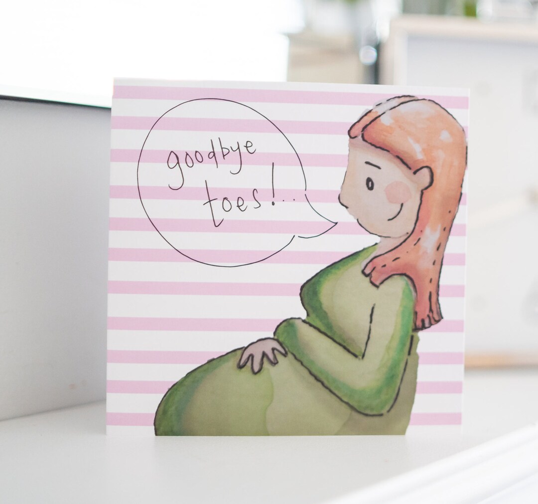 Baby Shower Card Goodbye Toes - Etsy
