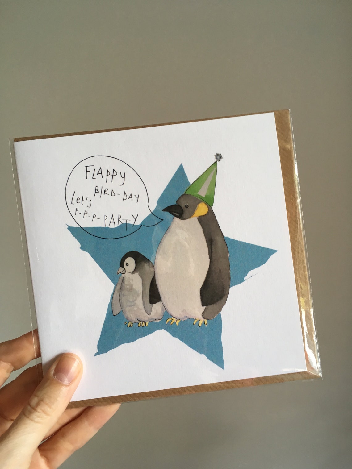 HAPPY BIRTHDAY Flappy Bird-day Penguin Party Greeting Card - Etsy UK