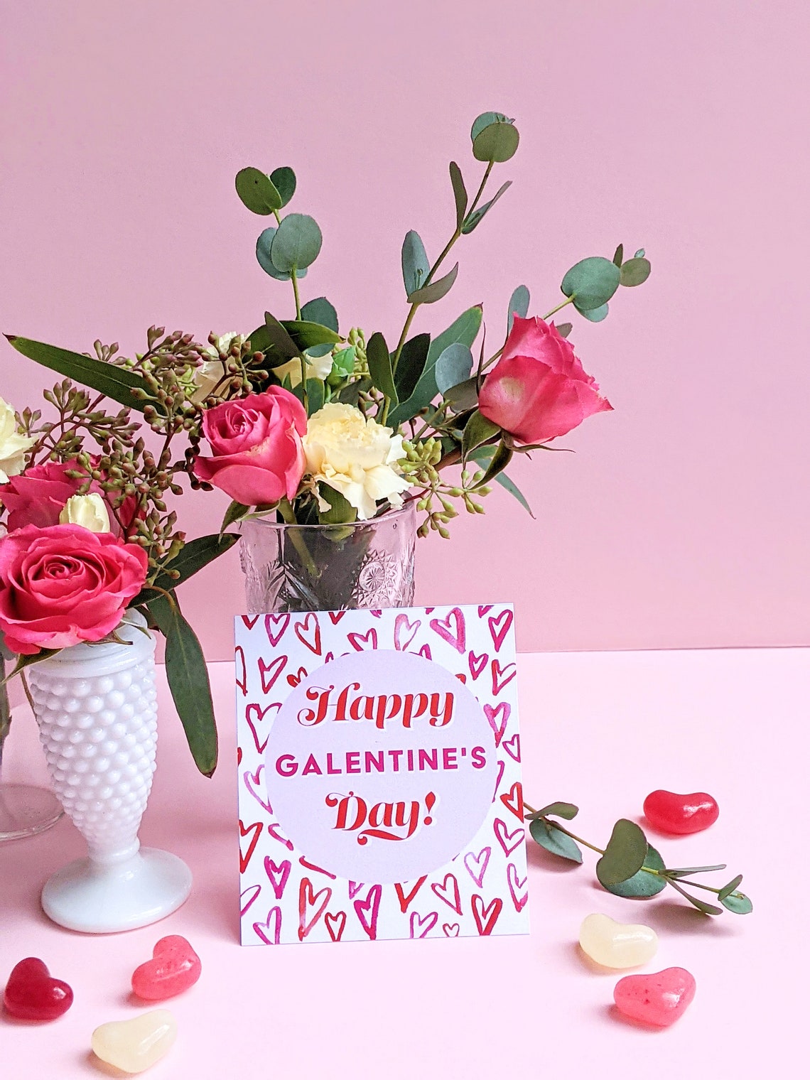 Galentine's Day Mini Printable Cards Digital Download - Etsy