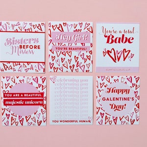 Galentine's Day Mini Printable Cards - Digital Download - Etsy