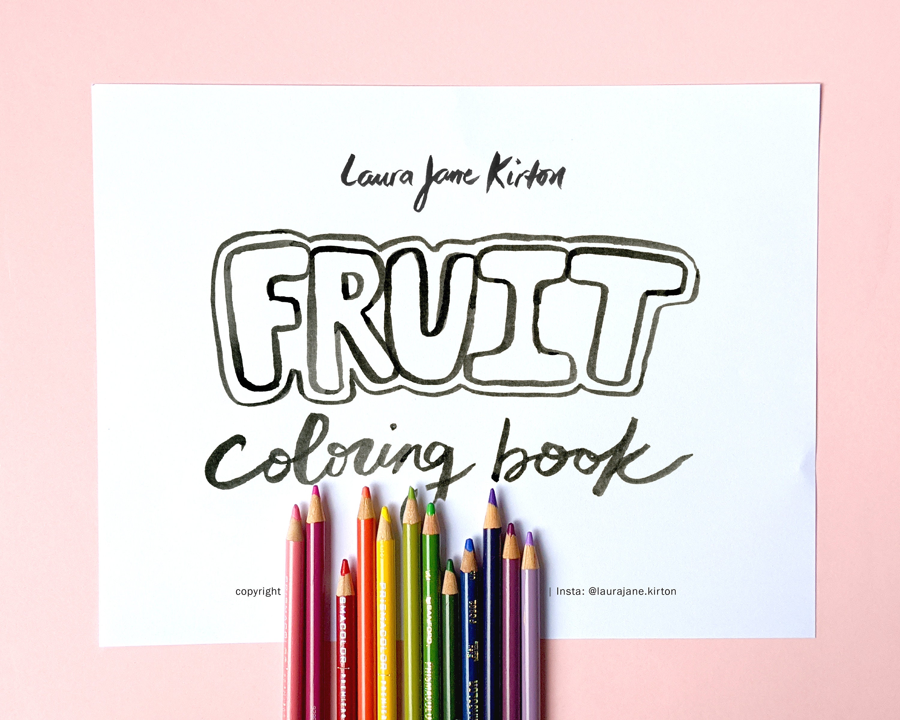 Printable Fruit Coloring Book Digital Download - Etsy
