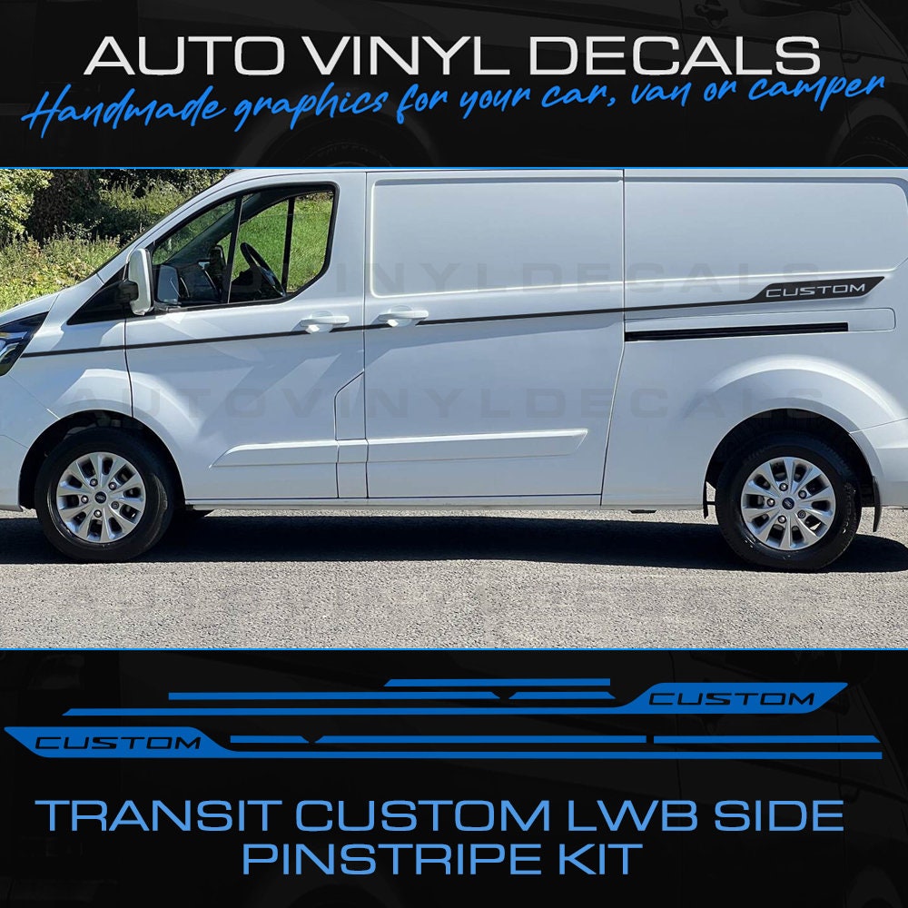 Ford Transit Custom LWB Van Sport Side Graphics Decals Styling Stickers ...