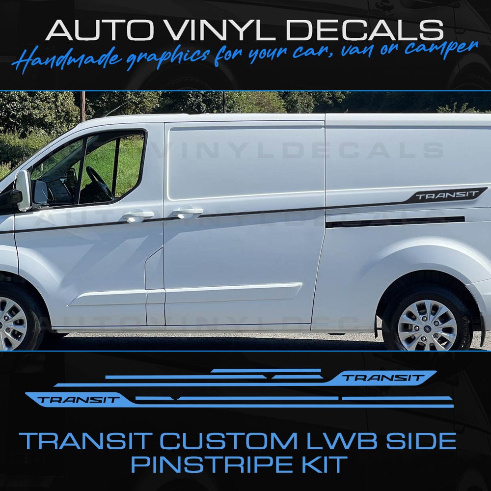Ford Transit Custom LWB Van Sport Side Graphics Decals Styling Stickers ...