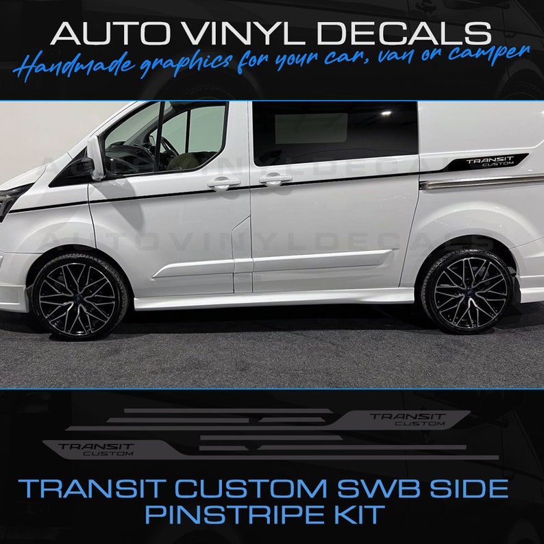 Ford Transit Custom LWB Van Sport Side Graphics Decals Styling Stickers ...
