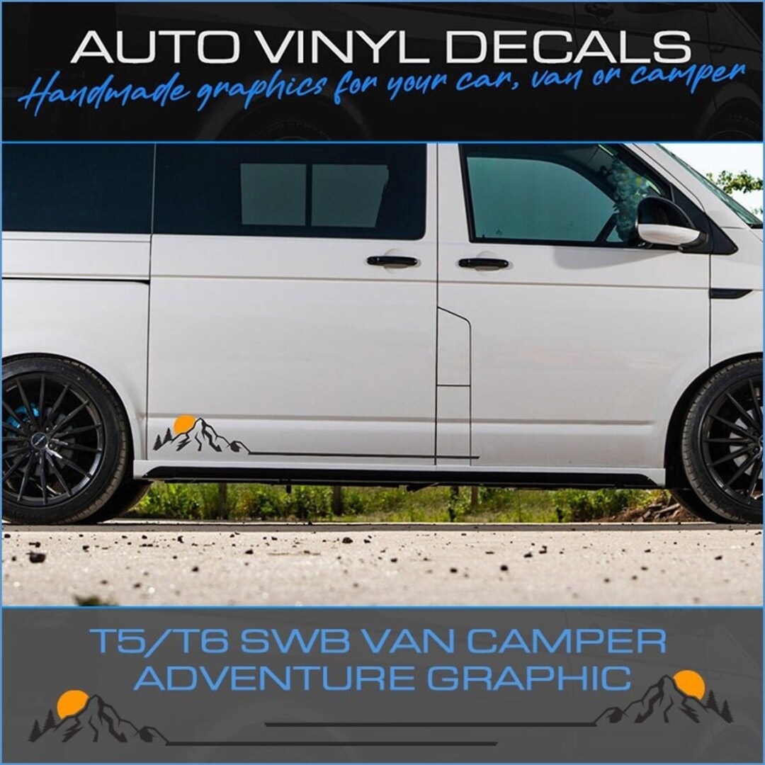 Volkswagen VW T5 T6 Explorer Mountain Stripe Kit Graphic Vinyl Sticker ...