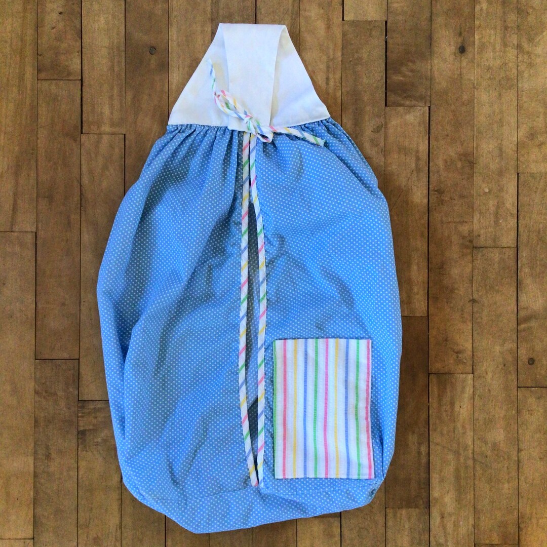 Vintage Diaper Caddy - Colorful Diaper Caddy - Polka Dot and Striped ...