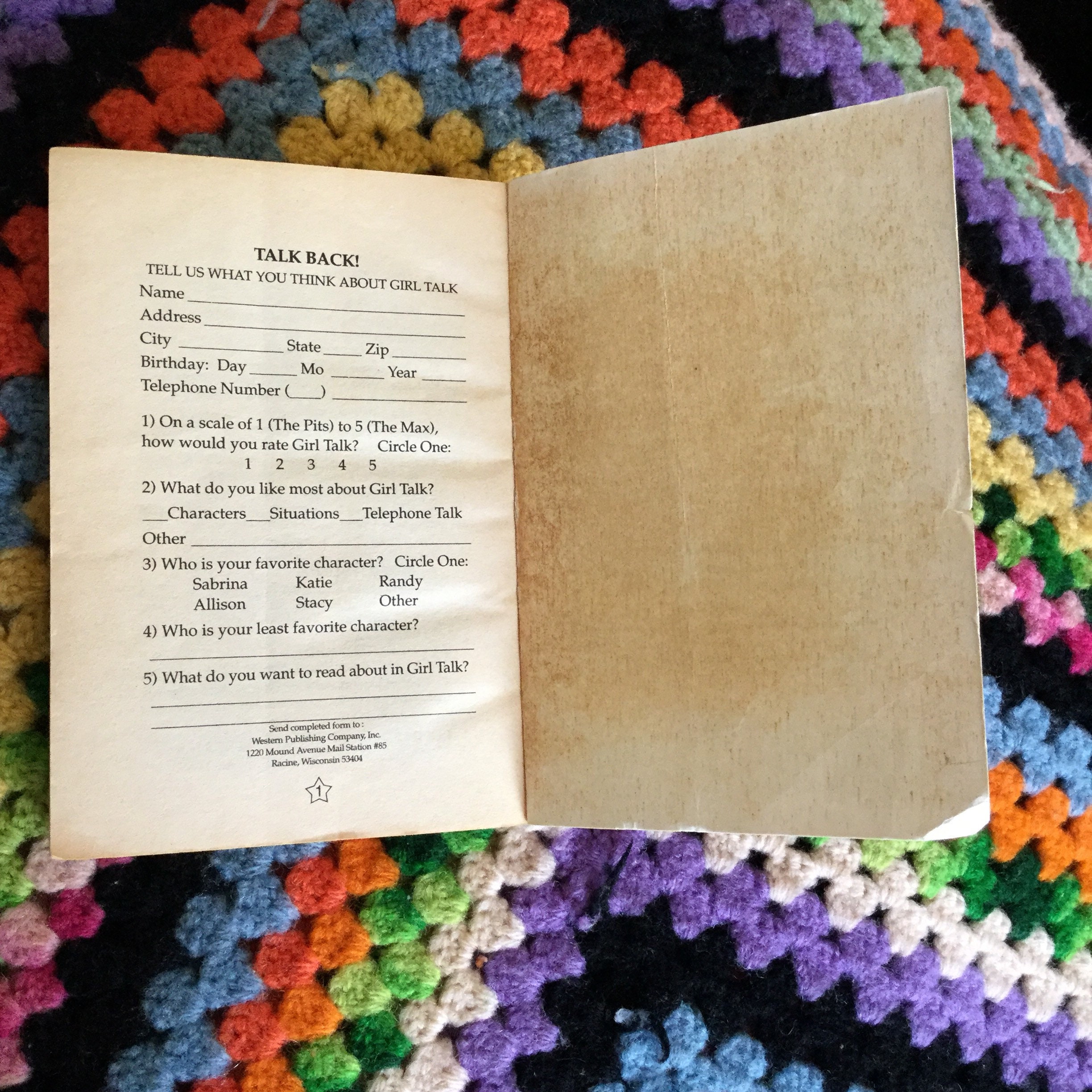 1990s Girl Talk Book First Girl Talk Book Girl Talk Book | Etsy