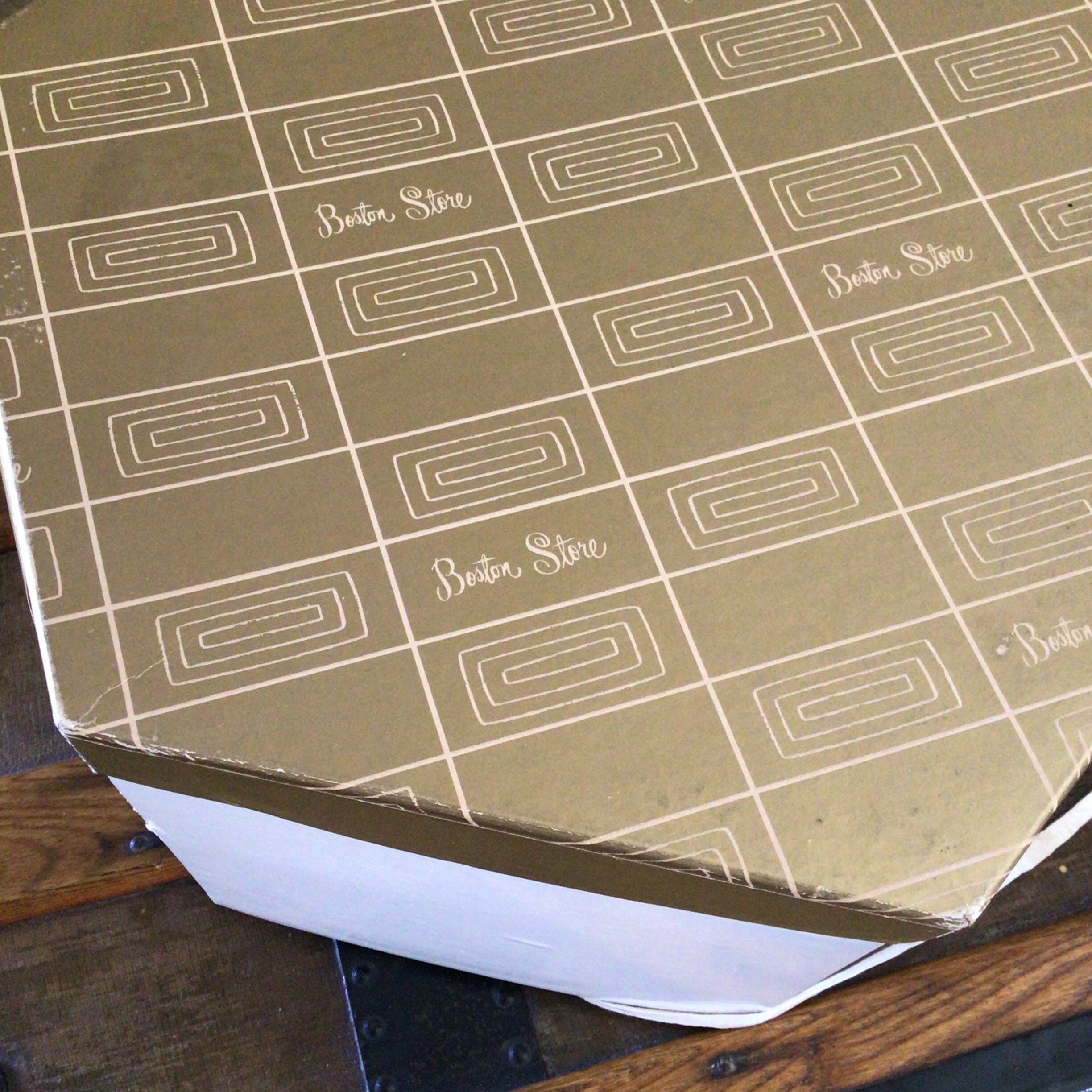 Vintage Hat Box Midcentury Cardboard Hat Box White Hat Box | Etsy