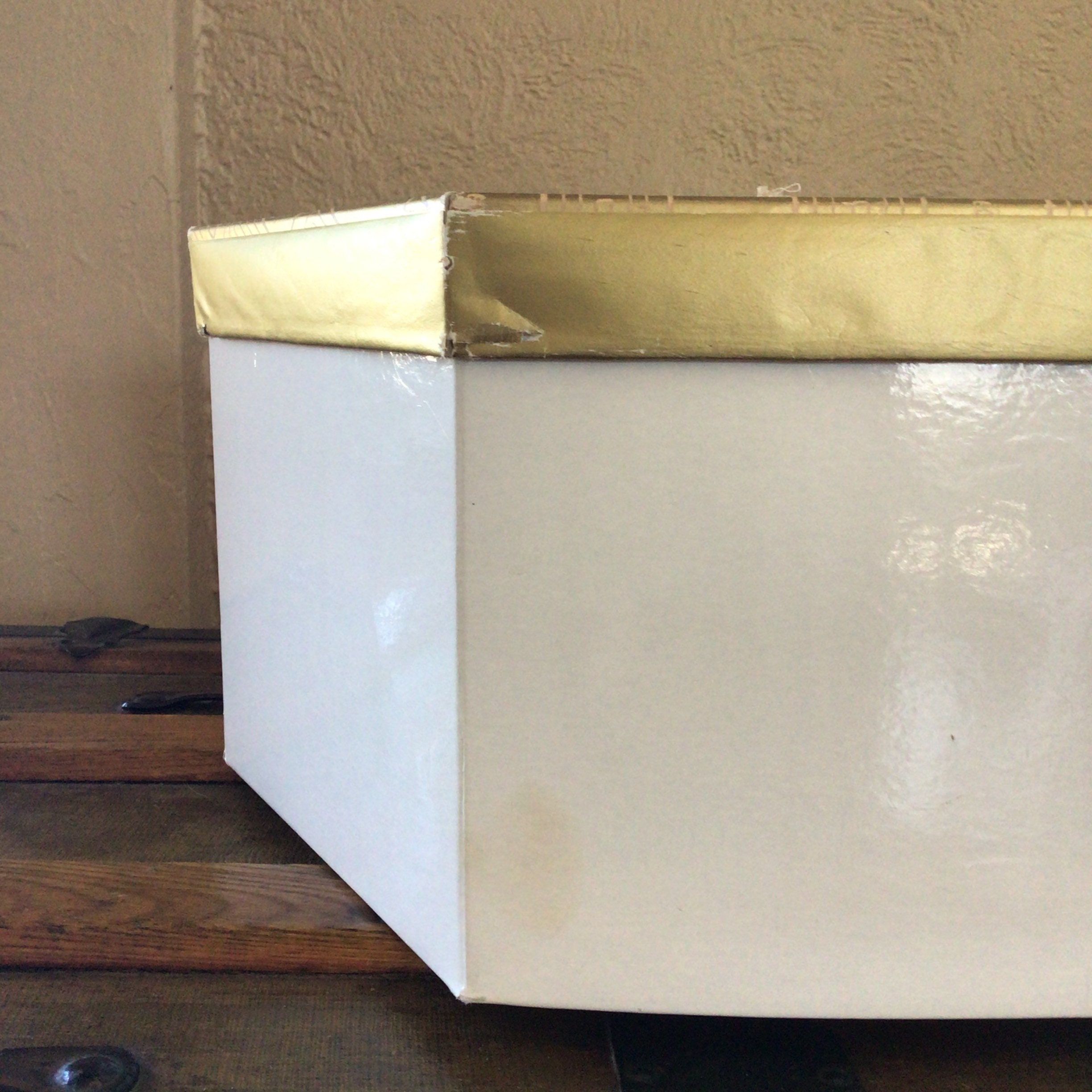 Vintage Hat Box Midcentury Cardboard Hat Box White Hat Box | Etsy