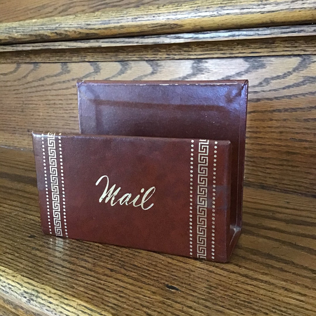 Vintage Mail Holder - Vintage Mail Organizer - Vintage Desk Storage ...