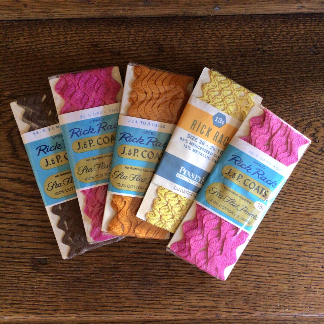 Vintage Rick Rack Lot - Vintage Rickrack Collection - Set of Vintage ...