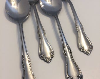 Oneida rose flatware | Etsy