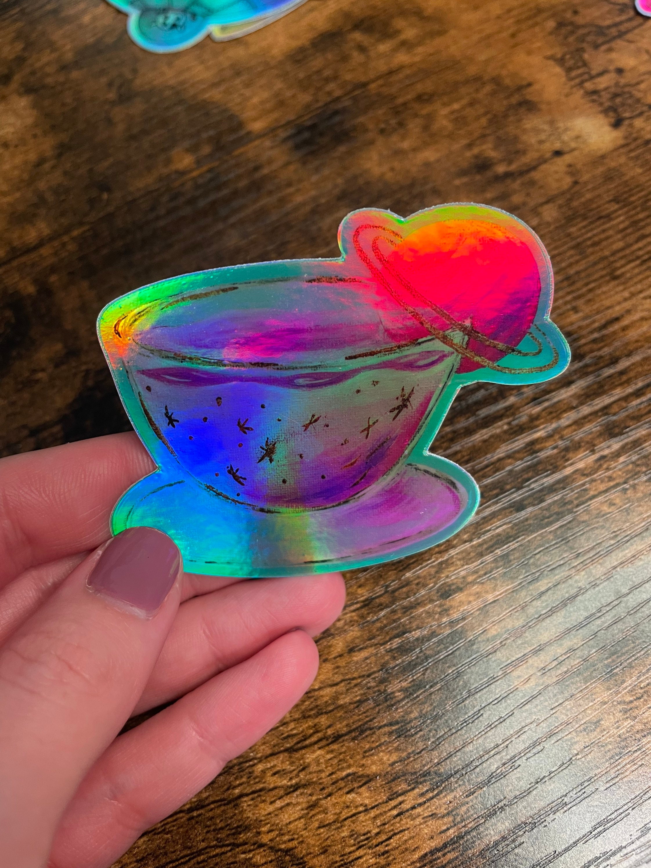 Holographic Space Sticker Set - Etsy