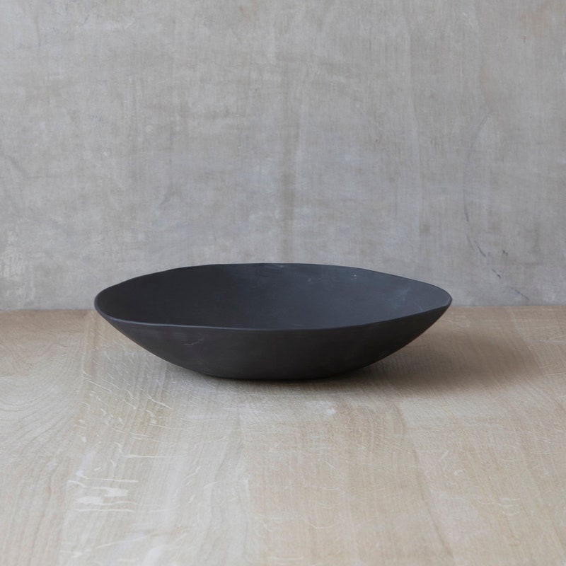 Black Ceramic Bowl - Etsy