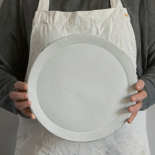 Ceramic White Plates Rustic Plates Dinnerware Plate Large - Etsy