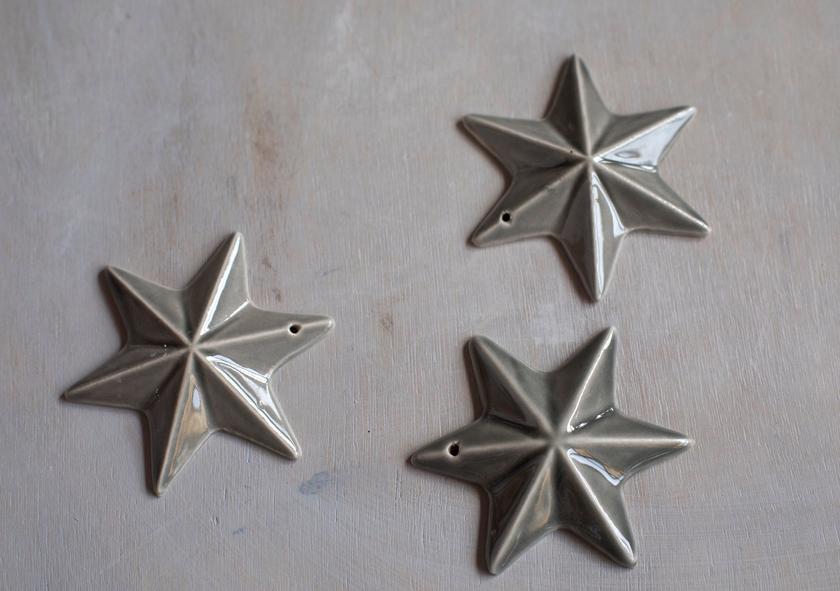 Christmas star ornament Set of 3 | Etsy