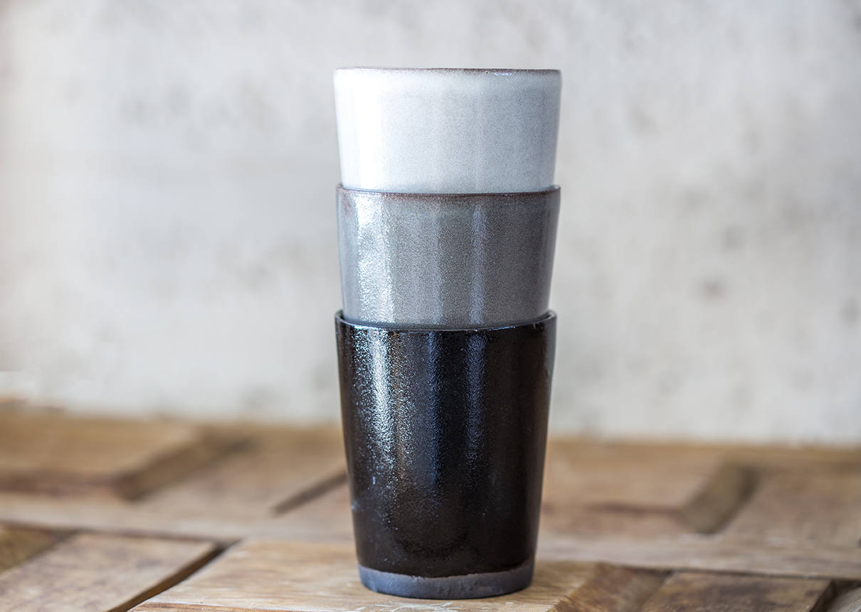 Black Espresso Mug Set Modern Espresso Cups | Etsy