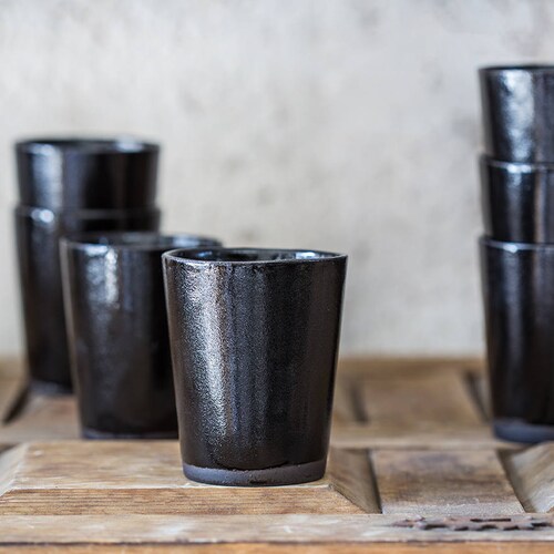 Black Espresso Mug Set Modern Espresso Cups - Etsy