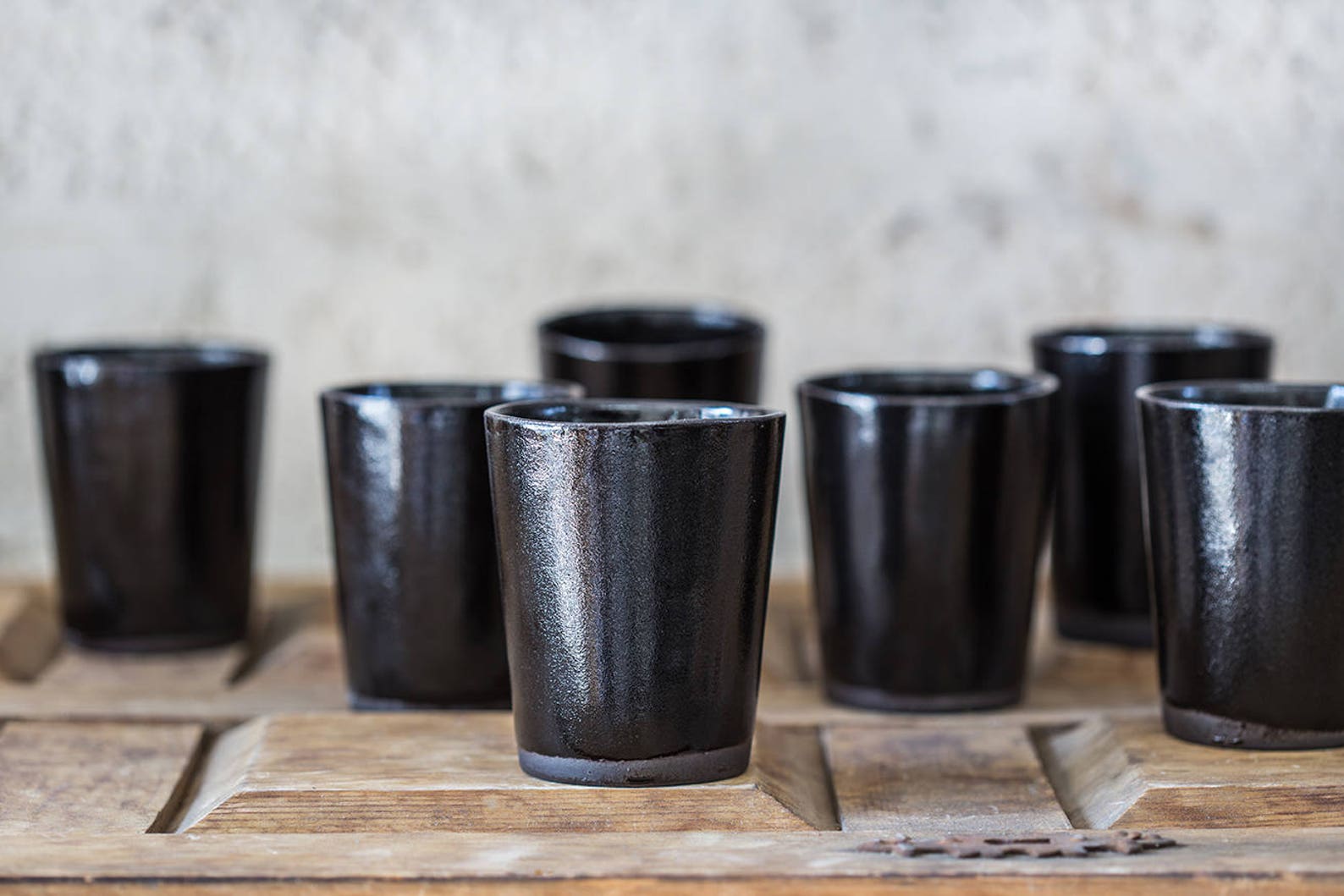 Black Espresso Mug Set Modern Espresso Cups | Etsy