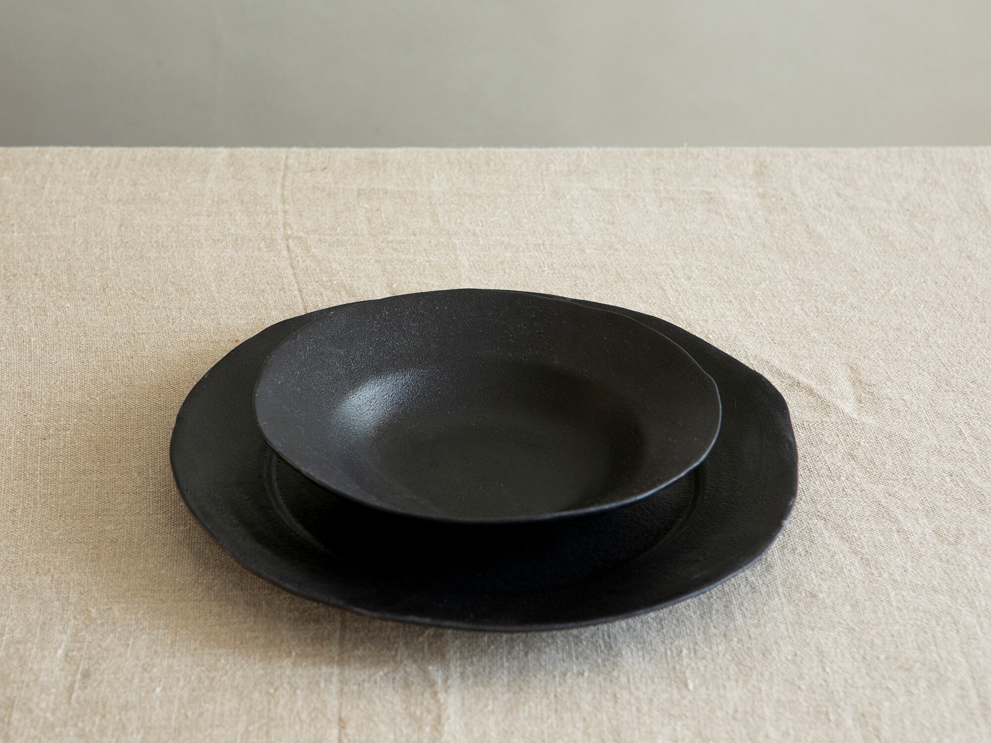 Contemporary Ceramic Dinnerware Set of 2 Dinner Plate Salad - Etsy