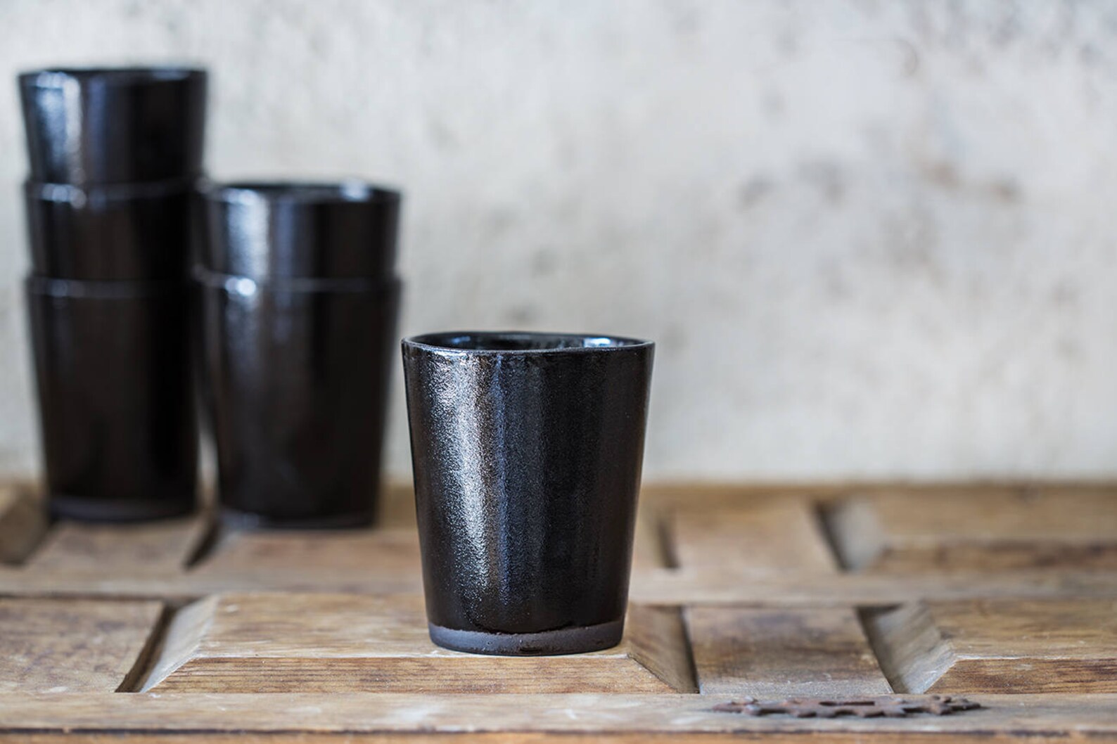 Black Espresso Mug Set Modern Espresso Cups | Etsy