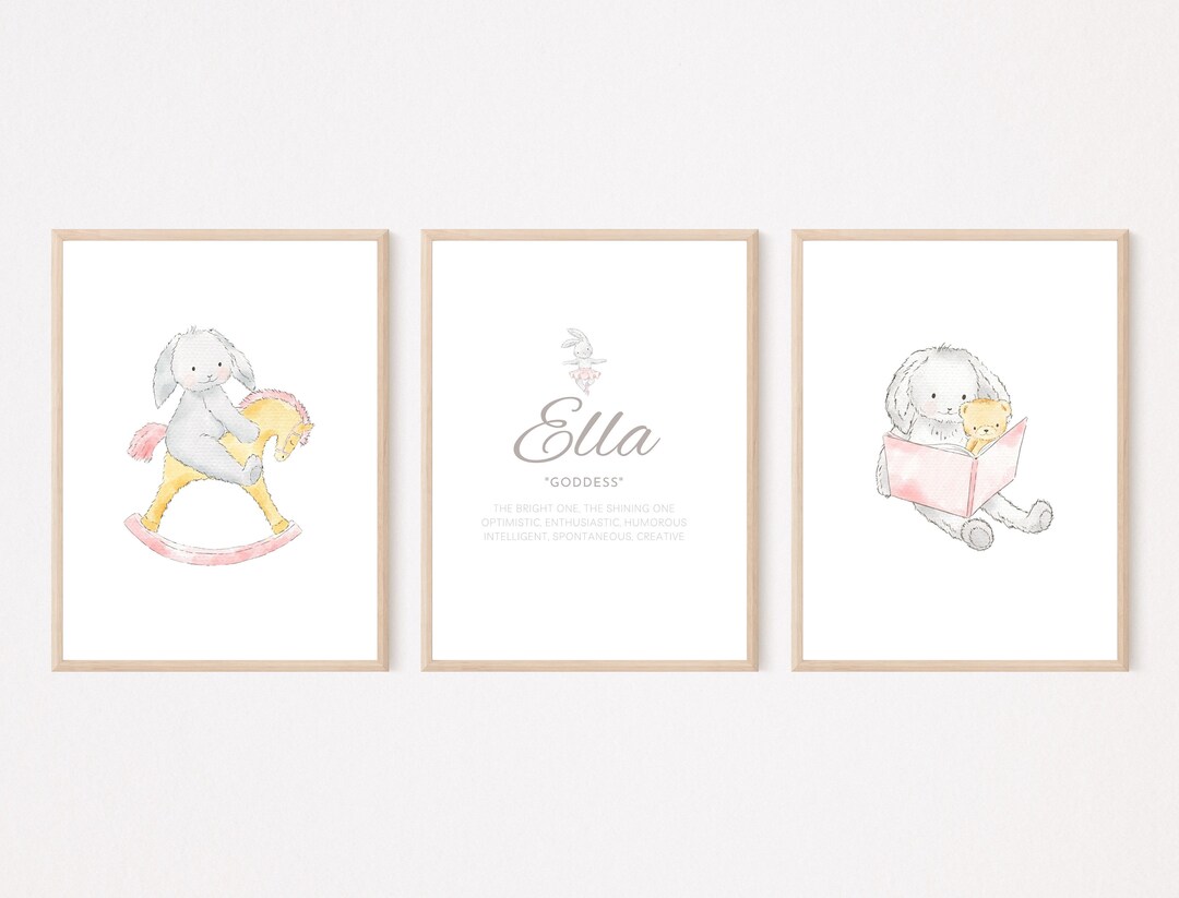Ella Name Meaning, Name Art, Baby Shower Gift, Girls Room Decor ...