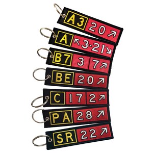 Beechcraft Super King Air 200 Taxiway Sign Embroidered Keychain ...