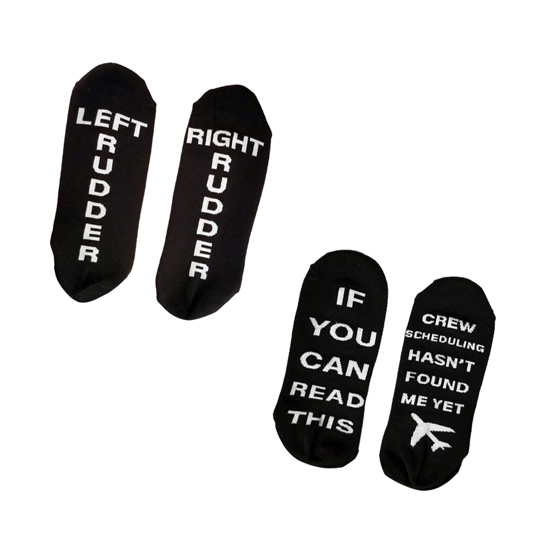 Aviation Themed Pilot Uniform Socks 2 Pairs | Premium Dress Socks ...