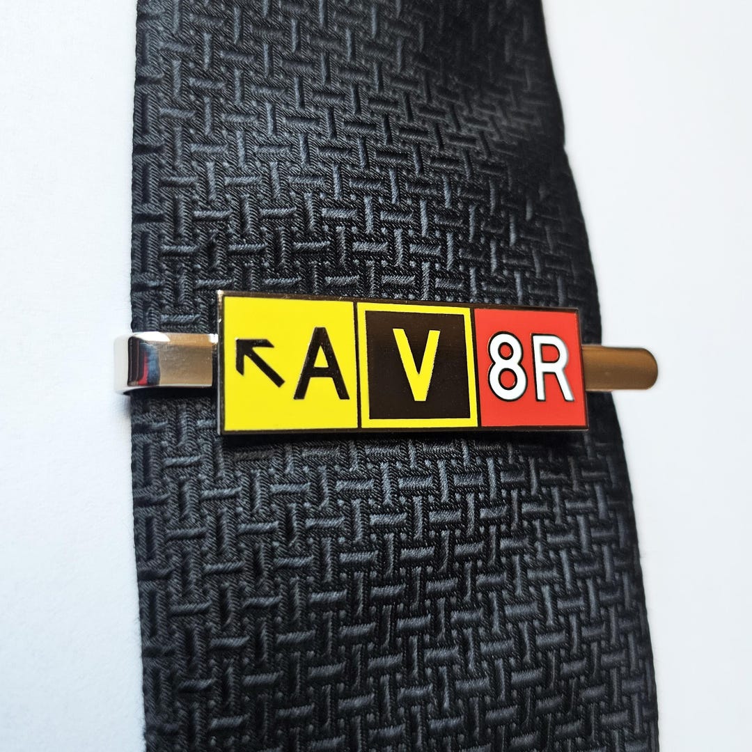 Airplane Pilot Tie Clip AV8R | Aviator | Pilot Gifts | Pilot Uniform ...