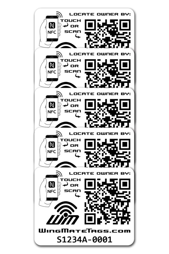 Passive Tracking Smart Stickers. Pack of 5. Use on phones | Etsy