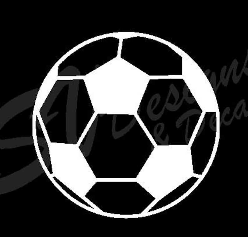 Custom Soccer Ball Name Decal - Etsy