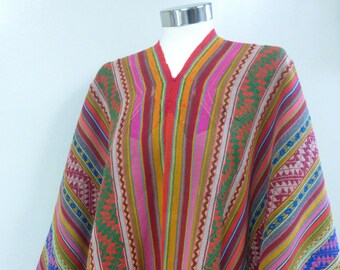 Peruvian Shaman Poncho Andean Aguayo Textile | Etsy