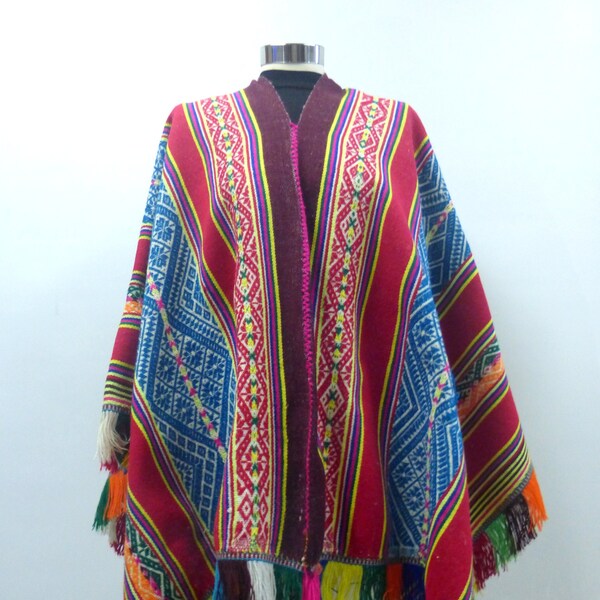 Handwoven Poncho - Etsy