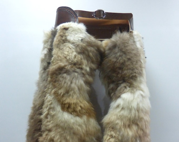 Woolly Chaps Shaggy Hair on Hide Woollies - Cowboy Batwing Style - Hand ...