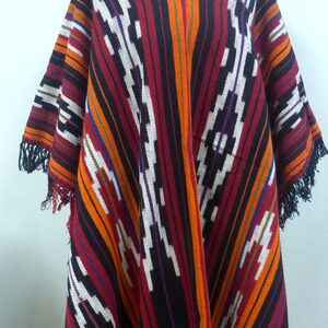 Peruvian Andean Mountain Shaman Poncho Cape - Woven Textile - Etsy