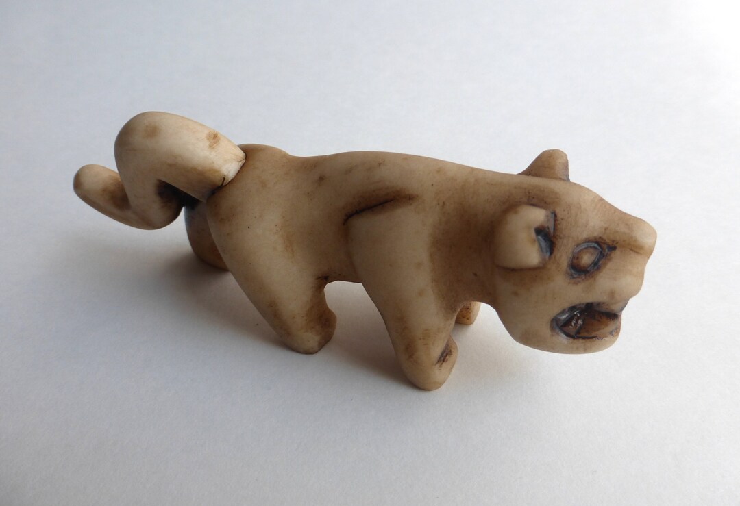Peruvian Andean Puma - Hand-carved in Andean Alabaster Stone - Etsy